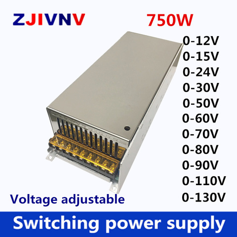 Buy Dc 130v Switching Power Supply 750w Voltage Adjustable 0-130v 5.4a ...