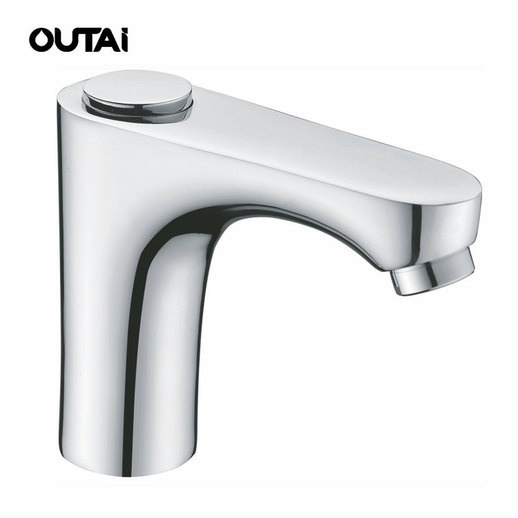 Buy Easy Use Self Closing Push Button Wash Basin Tap Time Delay Water ...