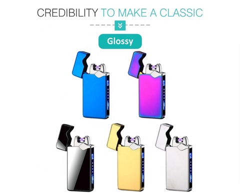 Buy Electronic Cigarette Lighter Double Arc Lighter Usb Rechargeable ...