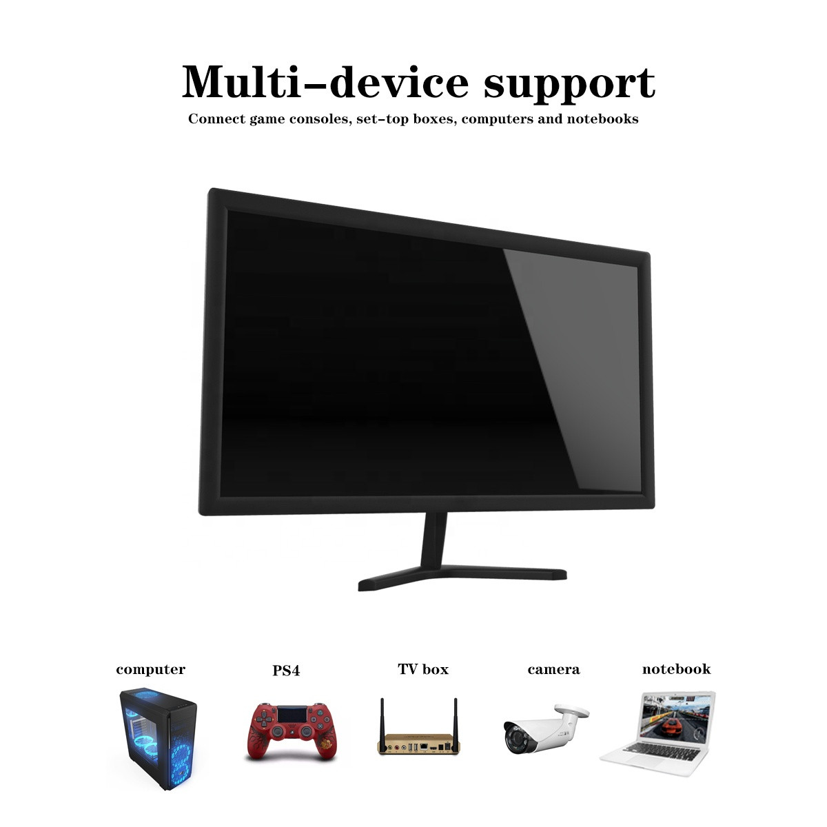 Buy Flat Panel/sceen Black 21.5'' Lcd Monitor For Computer With Vga Hd ...