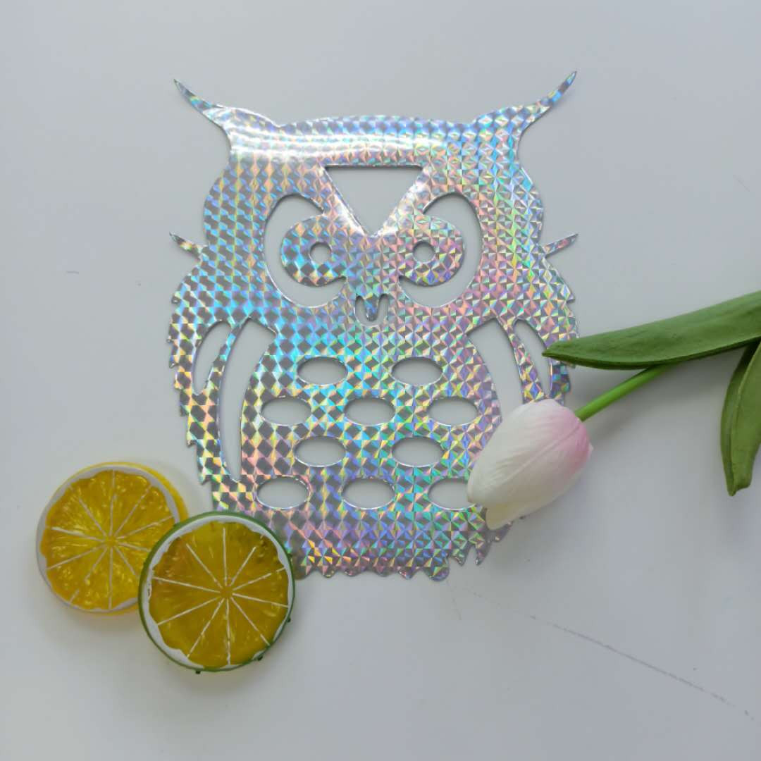 Buy Fuli Bird Repellent Owl Holographic Sticker Back Glue Pest Control ...