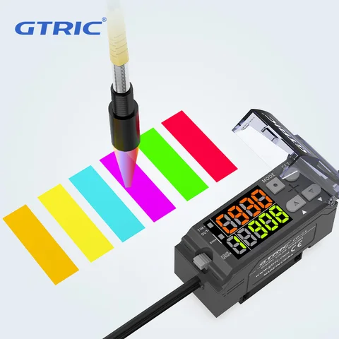 Buy Gtric Color Detection Photoelectric Sensor Coaxial Probe Rgb Light ...
