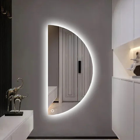 Buy Half Moon Led Lights Touch Switch Smart Beauty Salon Mirrors ...