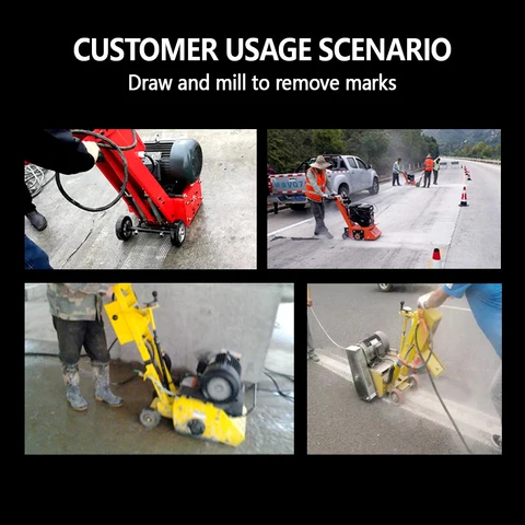 Buy Heavy Concrete Scarifiers Machine Electric 380v 7.5kw Concrete ...