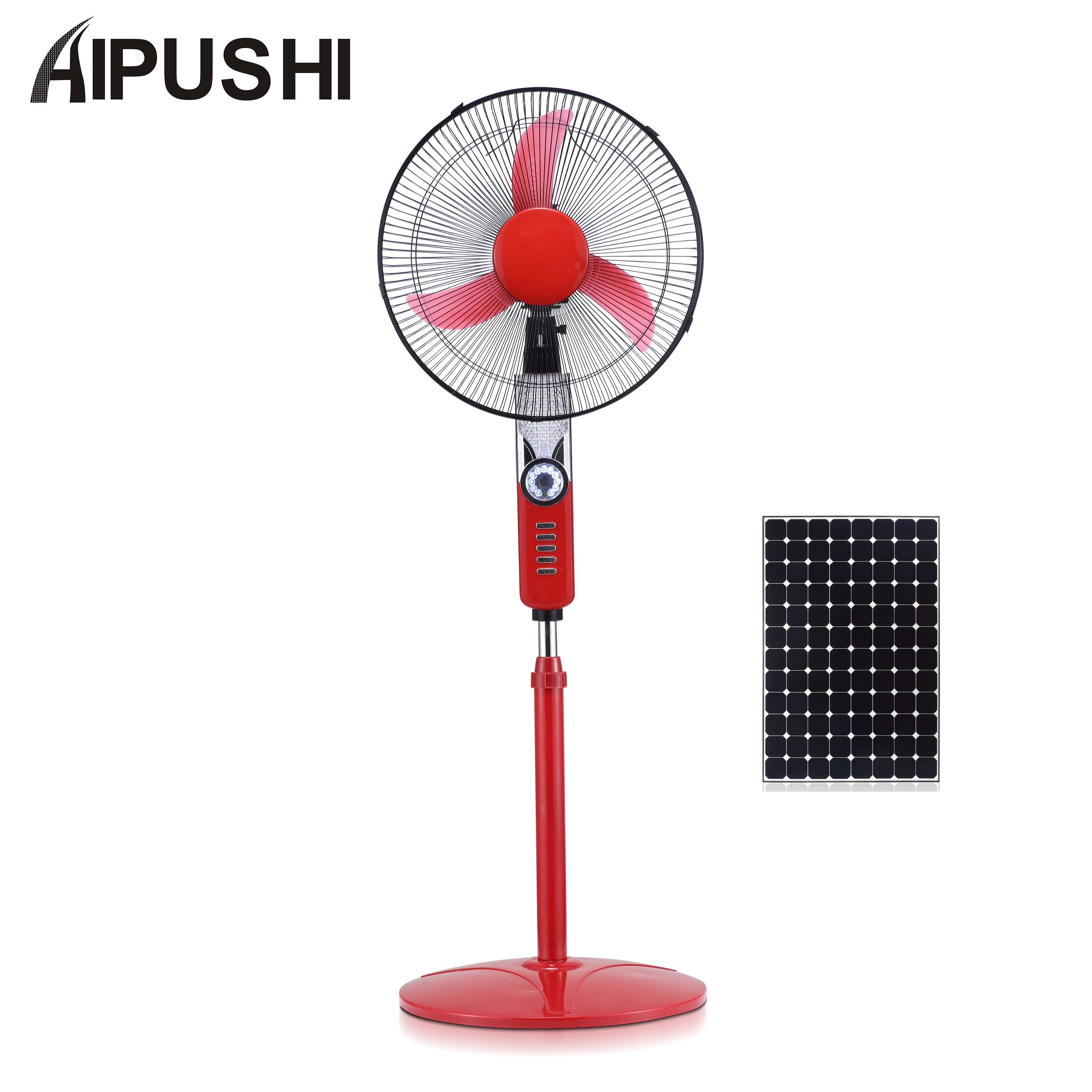 Buy Home Appliance 12v Solar Power Stand Fan Ac Dc Usb Port Led Light ...