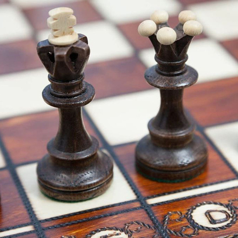 Buy Hot Selling Tunisian Luxury Ebony/olive Wood Chess Board Games Sets ...