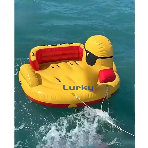 Buy Inflatable Yellow Duck Water Boat Custom Towable Water Boat Summer ...