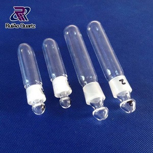 Buy Laboratory Round Bottom Quartz Glass Test Tube With Frosted Mouth ...
