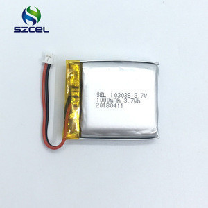 Buy Licoo2 3.7v 103035 1000mah Rechargeable Lipo Battery For Gps ...