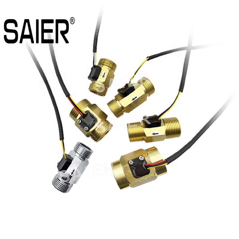 Buy Magnetic Factory Water Flow Sensor Hall Flowmeter 1 Inch Outer ...