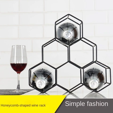 Buy Metal Wine Rack Table Top Bottle Holder Wire Wine Holder Rack ...