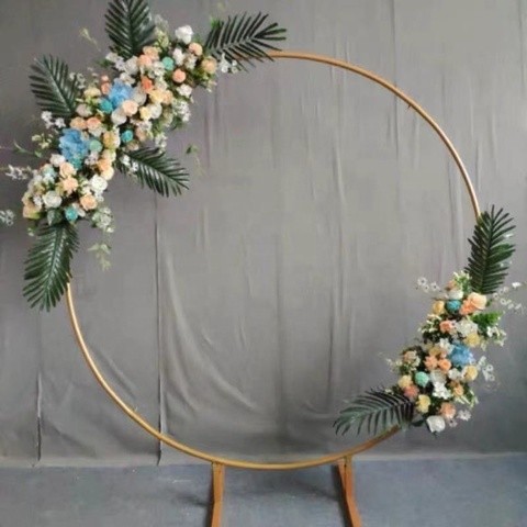 Buy Naxilai Luxury Big Backdrop Wedding Stage Decor Roll Up Flower Wall ...