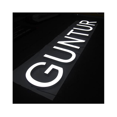 Buy Outdoor Illuminated Acrylic Front Lit Channel Free Standing Acrylic ...