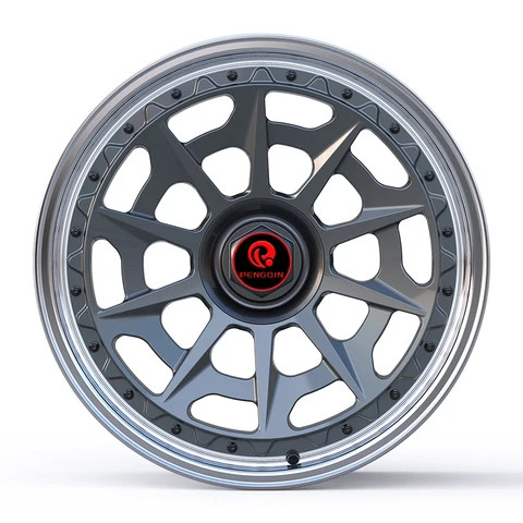 Buy Pengqin Polished Brushed Staggered Rines 20 Inch Alloy Wheel Rims ...