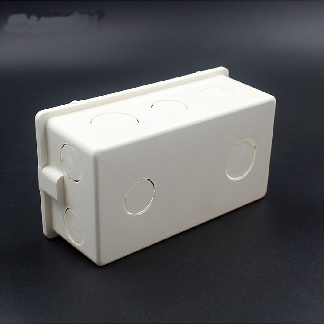Buy Pvc Material 47mm Depth Flush Wall Switch Box Cable Junction Box ...