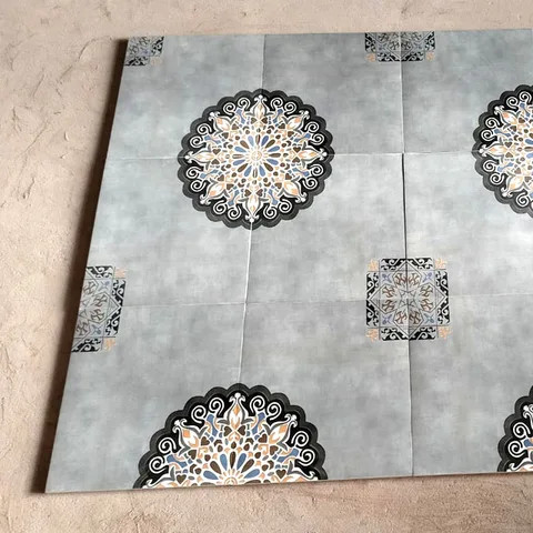 Buy Rangoli Pattern Ceramic Digital 400*400mm Floor Tile 12mm Thickness ...