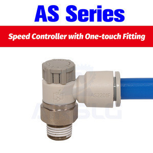 Buy Smc Flow Control Valve As1201f-m5-04a As2201f-01-06a Pneumatic Speed Controller Pneumatic ...