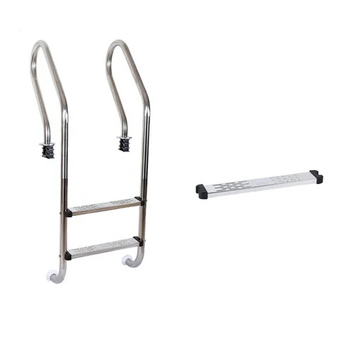 Buy Stainless Steel Swimming Pool Ladder Steps With Bumpers Heavy Duty ...