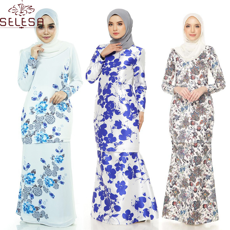 Buy Style Ladies Baju Kurung Lace Dress Hijab Muslim Islamic Sportswear ...