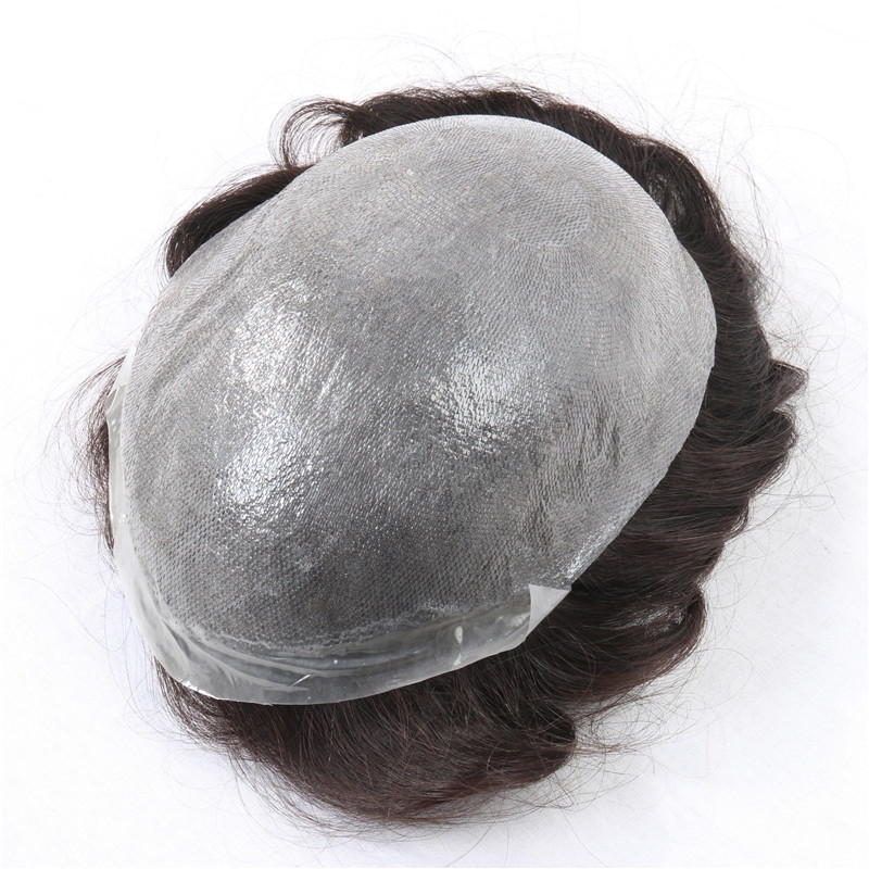 Buy Super Thin Skin Silicone Bade Toupee Wigs For Mens Wig Human Hair ...