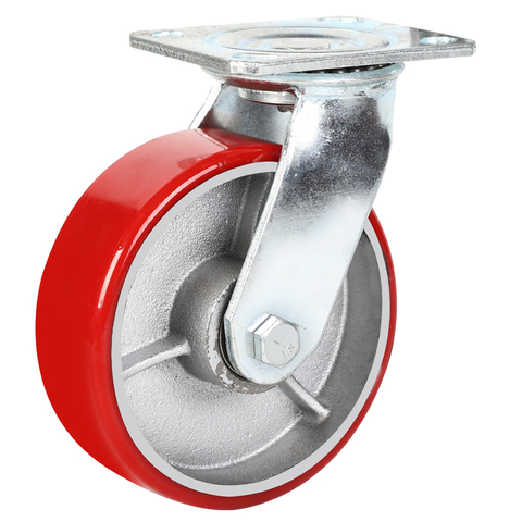 Buy Weihang Castors 4 Heavy Duty Casters Pu On Cast Iron Core Hand ...