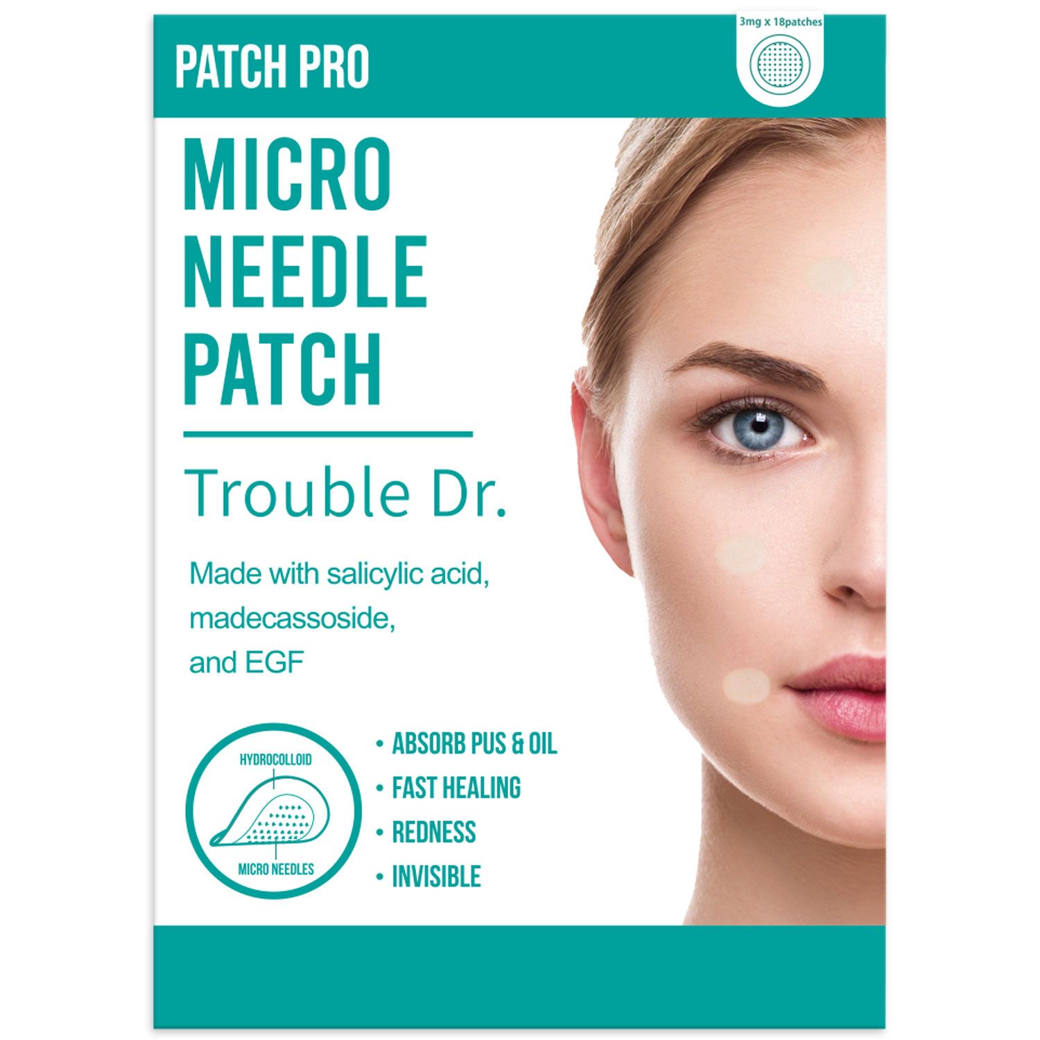 Buy Patch Pro Microneedle Pimple Patch | Microdart Blemish Spot Cover 9 Ea / 18ea In A Box from ...