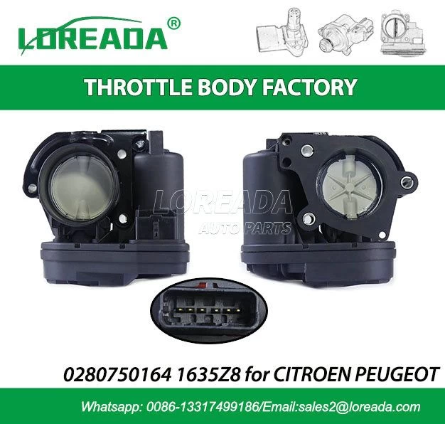 Buy 1635z8 0280750164 Throttle Body Assembly For Peugeot 307 308 ...