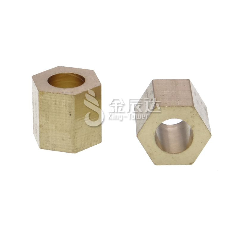 Buy Brass Hex Nuts, Precision No-thread Hex Nuts Special Custom Hex ...