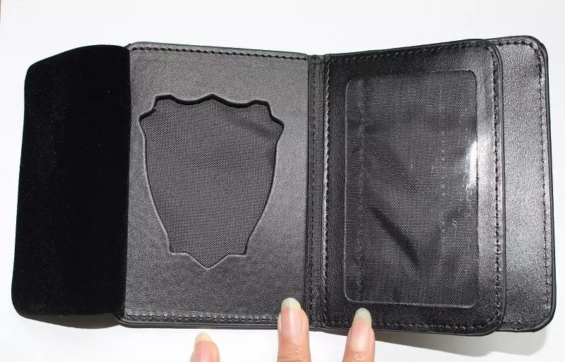 Buy Leather Badge Holder Wallet, Leather Neck Chain Badge Holder, Badge ...