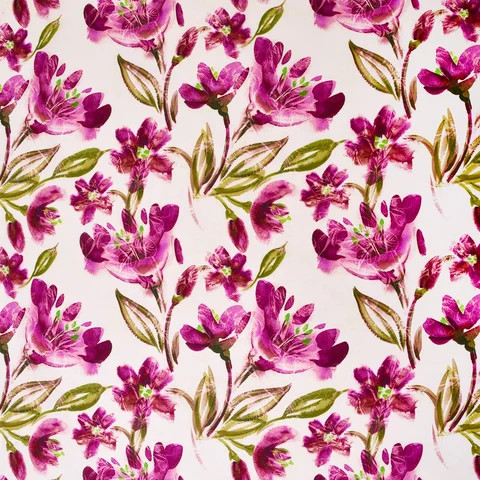 Buy 2024 New Fancy Custom Woven Liberty Lily Flower Digital Printing ...