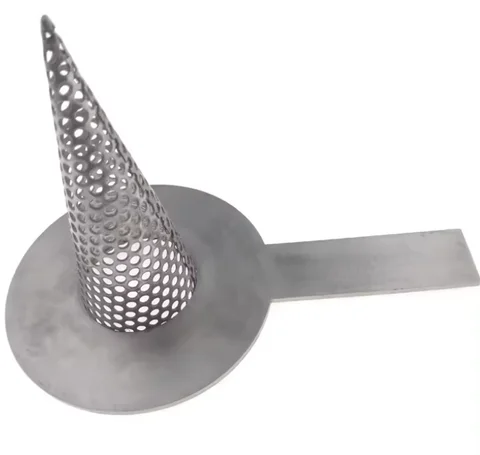 Buy 304 316 Stainless Steel Wire Mesh Cone Flanged Basket Strainer from ...