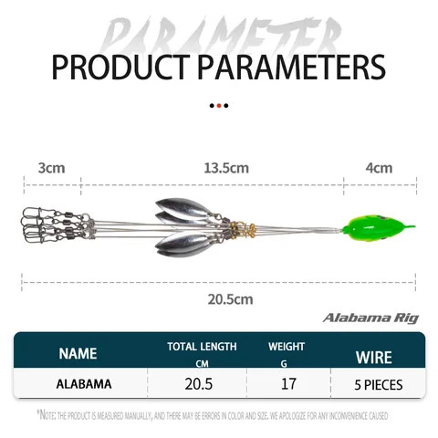 Buy 5 Arms 4 Bladed Alabama Umbrella Rig Fishing Bass Lure Swim Baits ...