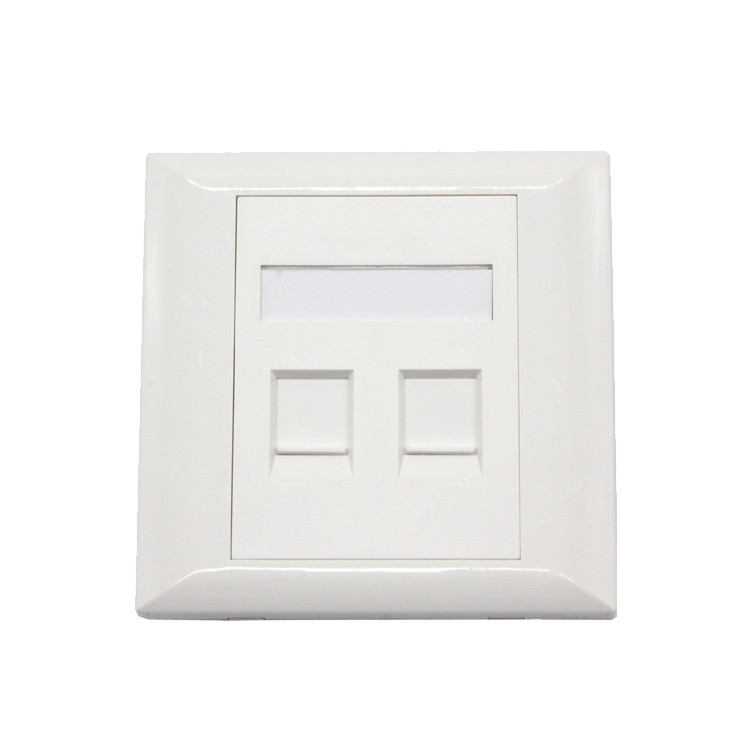 Buy 86*80 Cat5e Cat6 Rj45 Network Faceplate Cat6 Face Plates from ...