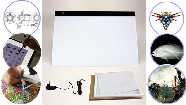 Buy A2-2 Led Light Box Drawing Board Table Pad Panel Copy Board With ...