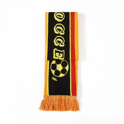 Buy Acrylic Soft Sports Football Club Fan Knit Scarf Custom Warm Winter ...