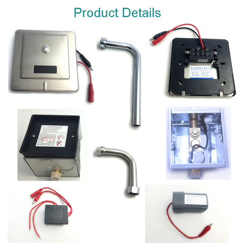 Buy Bathroom Urine Infrared Sensor Urinal Automatic Stool Flush Valve ...