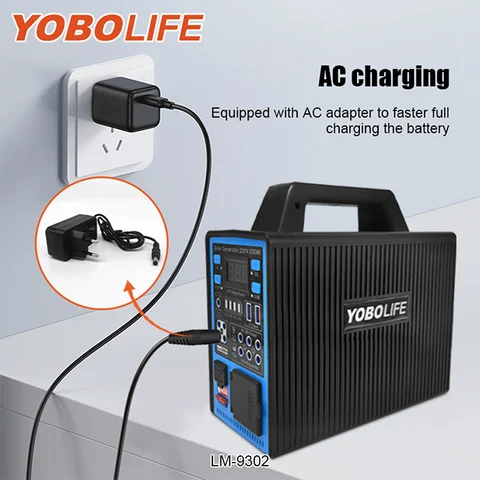 Buy Camping 300w Emergency Back Up Generator Portable Solar Energy Kits Support 110v/220v Ac ...