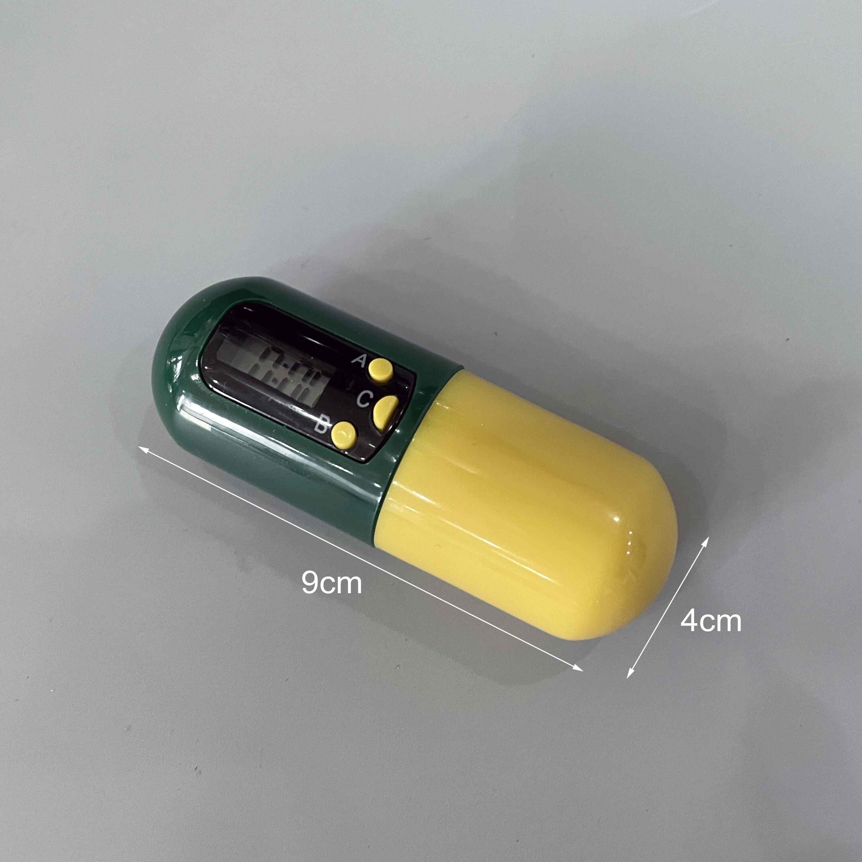 Buy Capsule Shape Pill Box With 24 Hours Alarm Timer Pill Storage Case ...
