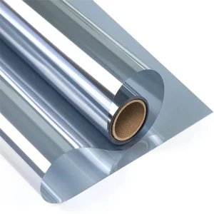 Buy Commercial Window Tinting Film One Way Vision Deep Silver Building ...