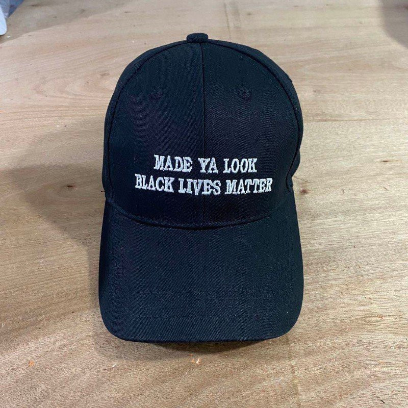 Buy Custom Unisex Baseball Cap Make Black Lives Matter Red Dad Hat Blm ...