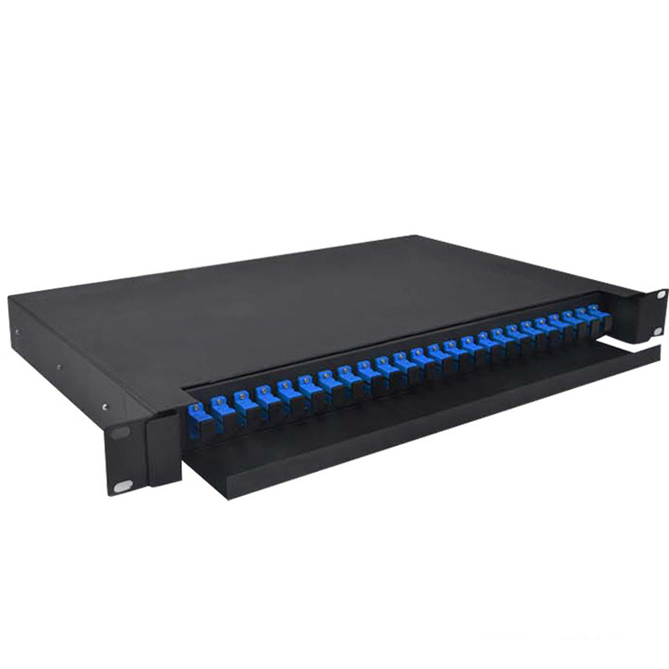Buy Din Rail Sliding Fiber Patch Panel 1u 19 Inches Rack Mount Lc Sc ...