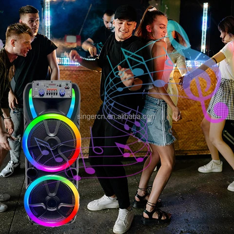 Buy Dr-1506 New Partybox Dual 15 Inch Party Light Led Stereo Wireless ...