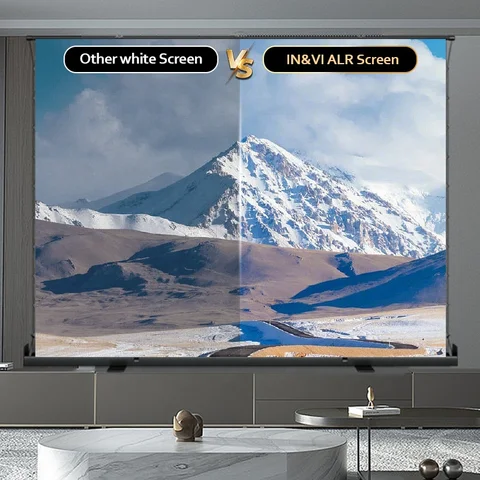Buy Factory 4k Anti-light 100 Inch Pull Up Projector Screen 3d Alr 16:9 ...