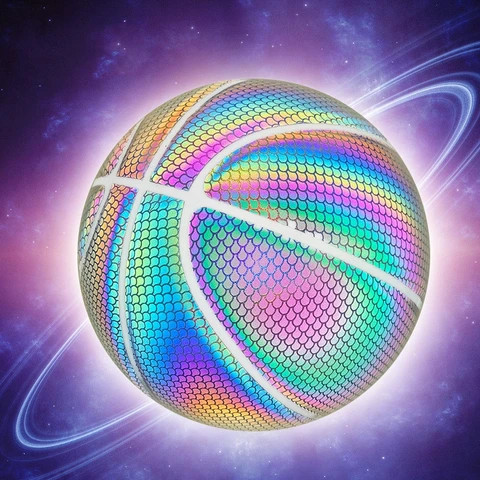 Buy Glow In The Dark Light Up Basketball Led Night Reflective Glowing ...