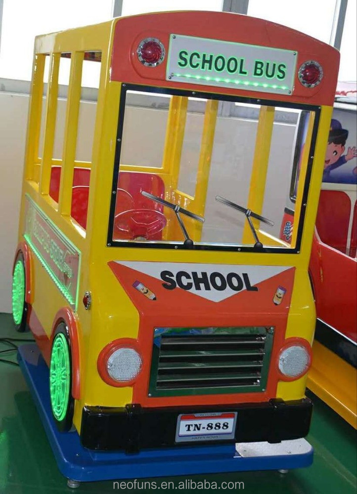 Buy High Quality Coin Operated Bus Kids Rides Arcade Games With Music ...