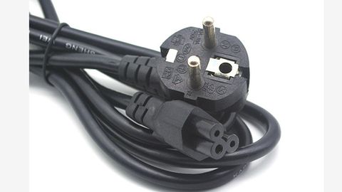 Buy High Quality Retractable Extension 3 Pin Ac Power Cord Cable Eu ...