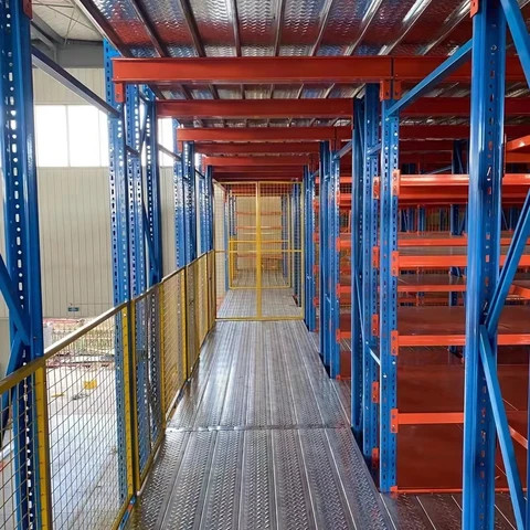 Buy Hot Sell Warehouse Storage Mezzanine Floor System Multi Tier Steel ...