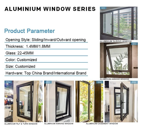 Buy Inward Opening Casement Windows Hotel Public Office Custom Aluminum ...