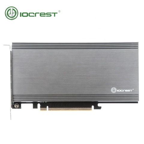 Buy Iocrest Asmedia Chipset Asm2824 Dual M.2 Nvme Pcie 3.0 X16 Adapter ...