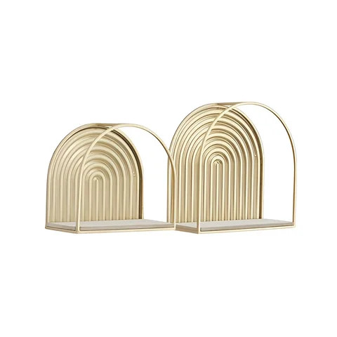 Buy Made Of Wire Hand Curved Metal Bookend For Holding Books Desk ...